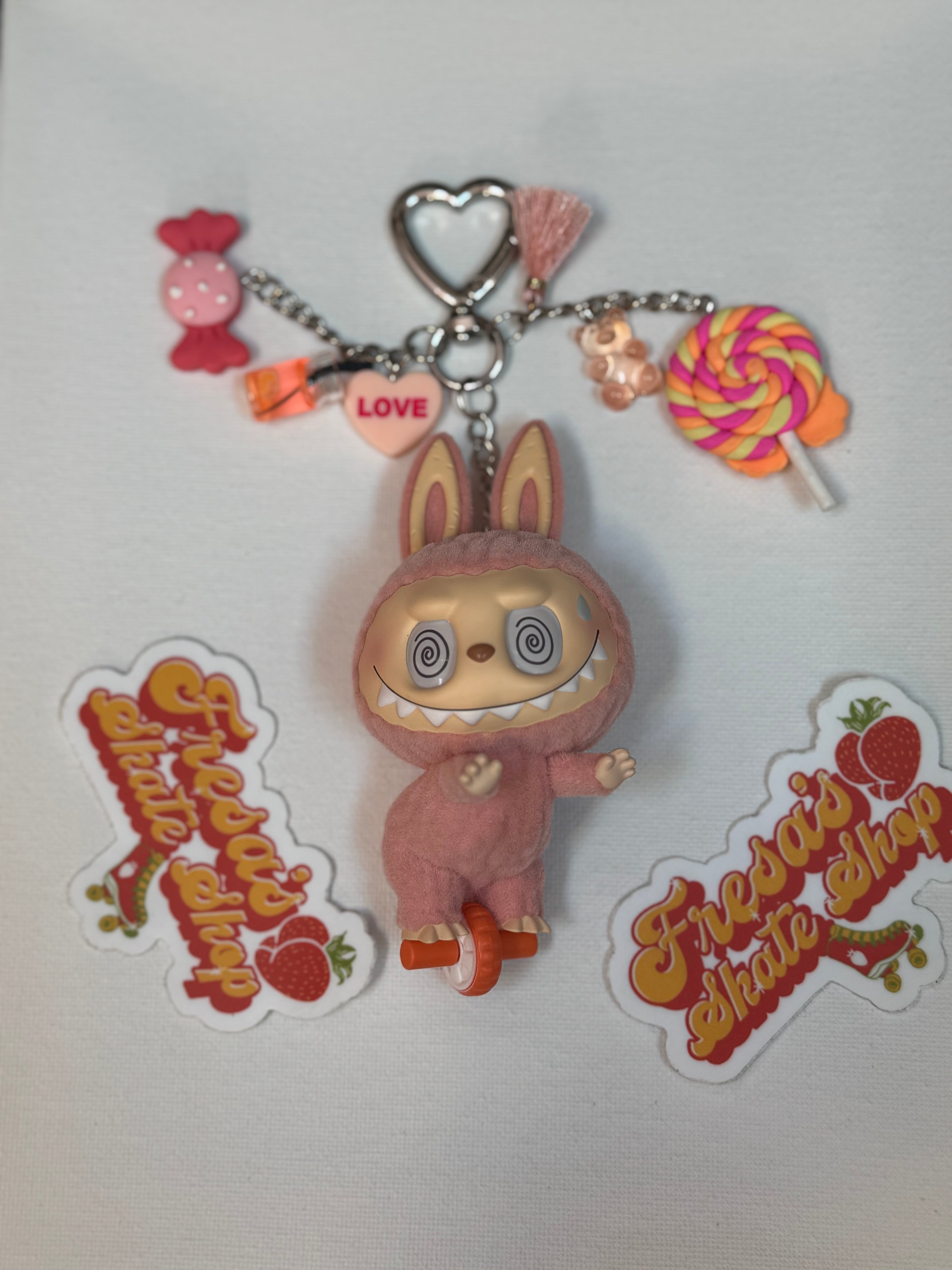 KEYCHAIN LAZY YOGA LABUBU *FINAL SALE* – Fresa's Skate Shop