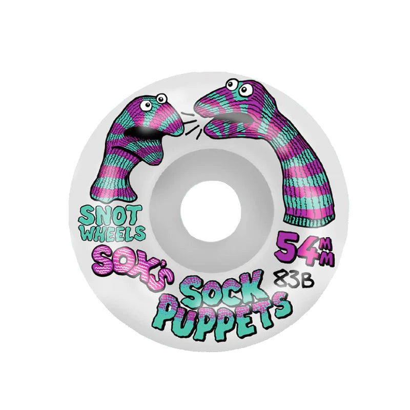SNOT SOX PUPPET WHEEL 54MM 83B PINK – Fresa's Skate Shop